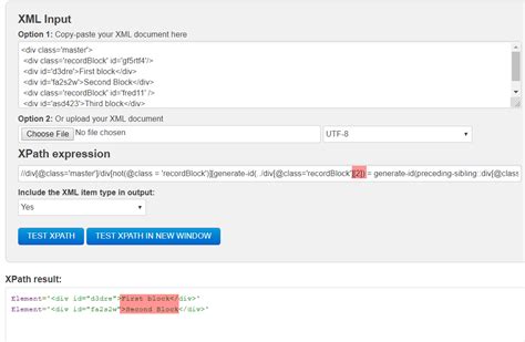 Xpath For Non Nested Sibling Elements Stack Overflow