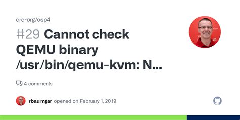 Cannot Check Qemu Binary Usrbinqemu Kvm No Such File Or Directory