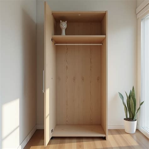 Simple Small Room With Open Cupboard Stable Diffusion Online