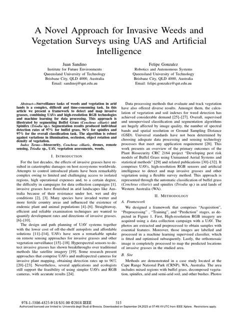14 A Novel Approach For Invasive Weeds And Vegetation Surveys Using Uas