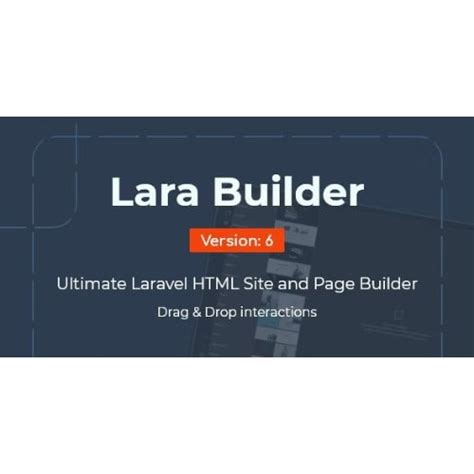 larabuilder laravel draganddrop saas html site builder digixcel