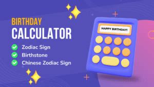 Birthday Calculator Unleash Your Inner Astrologer