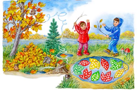 Демонстрационный материал осень для детского сада Демонстрационный