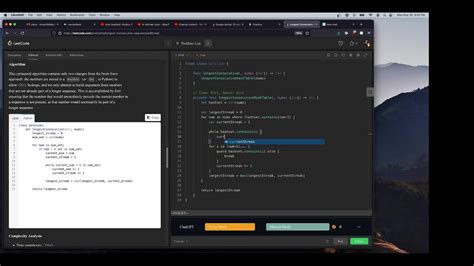 leetcode 128 longest consecutive sequence swift youtube