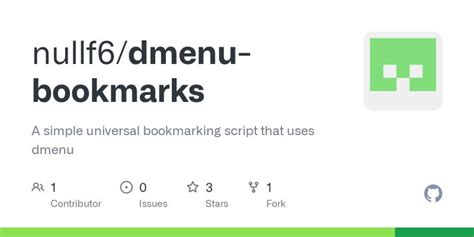 amartya sajith on linkedin github nullf6 dmenu bookmarks a simple