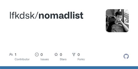 Github Lfkdsknomadlist