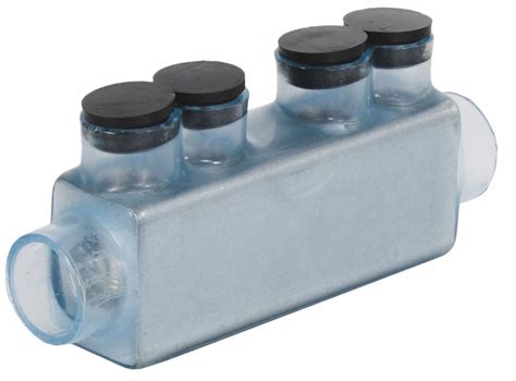 Polaris Insulated Multitap Connector 2 Ports 1 0 Awg Min Conductor Size 7 25 In Lg 199xu5