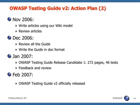 Ppt The New Owasp Testing Guide Powerpoint Presentation Free Download Id 9435780