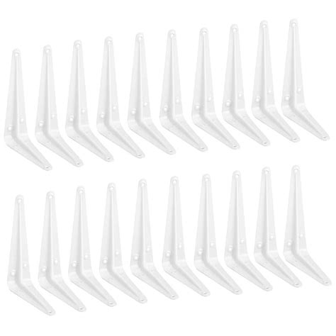 Shelf Brackets White Heavy Duty Steel Metal L Bra Vicedeal