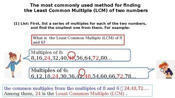 Least Common Multiple LCM Explanation Ppt By Wu Feng TPT