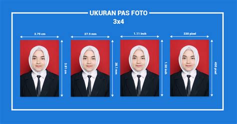 Ukuran Pas Foto 2x3 3x4 4x6 Sesuai Standar Cara Mengaturnya