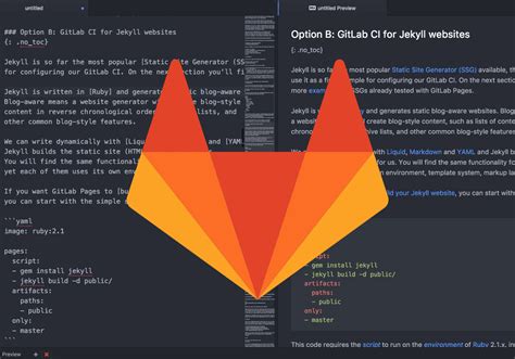 markdown kramdown tips and tricks gitlab