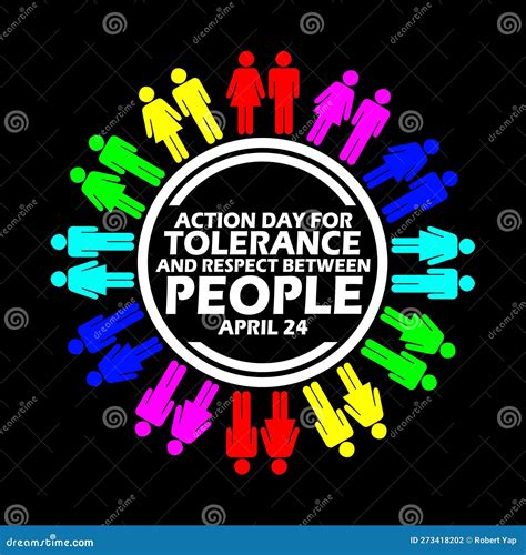 Action Day For Tolerance And Respect Between People On April 24 Stock