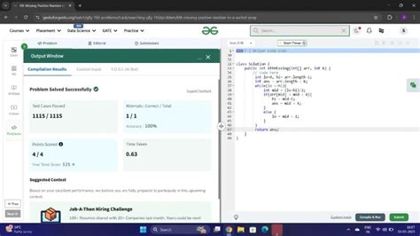 geeksforgeeks codingpractice binarysearch javaprogramming… sadhna