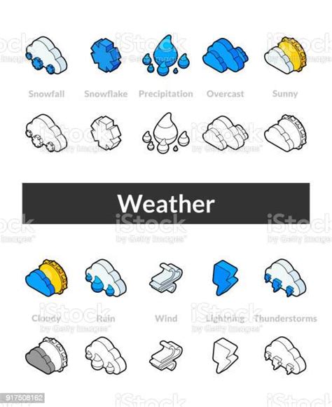 개요 스타일 색과 검은색 버전 아이소메트릭 아이콘 세트 등측투영법에 대한 스톡 벡터 아트 및 기타 이미지 등측투영법 비