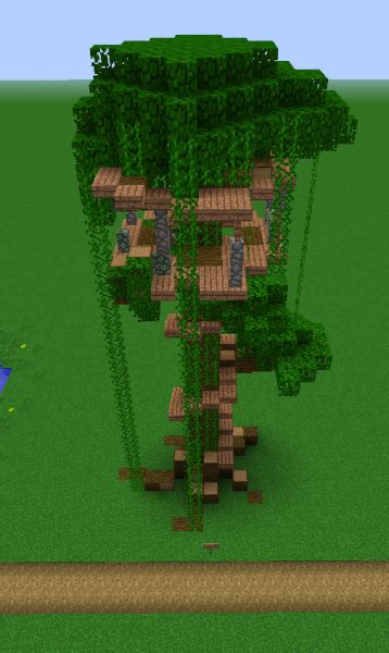 Jungle Treehouse Blueprints For Minecraft Houses Castles Towers