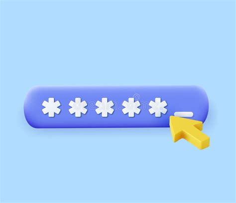 3d Locked Password Field Stock Vector Illustration Of Screen 297974395