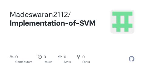 Github Madeswaran Implementation Of Svm
