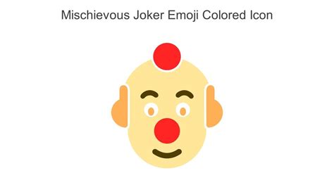 Mischievous Joker Emoji Colored Icon In Powerpoint Pptx Png And Editable Eps Format PPT PowerPoint