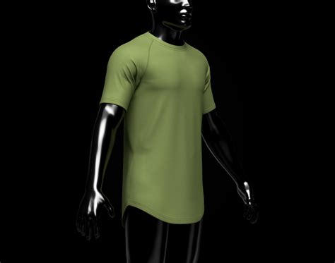 Raglan Gym Long T Shirt 3d Model Turbosquid 1978760
