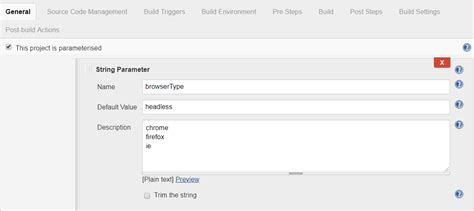 Jenkins Parameterized Job Always Run With Default Parameter Stack