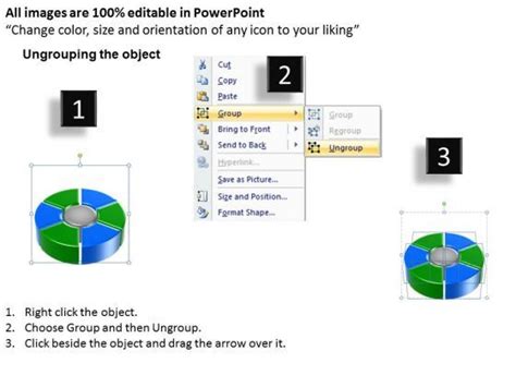 Business Framework Model 6 Stages Pie Donut Chart Business Statistics Sales Diagram