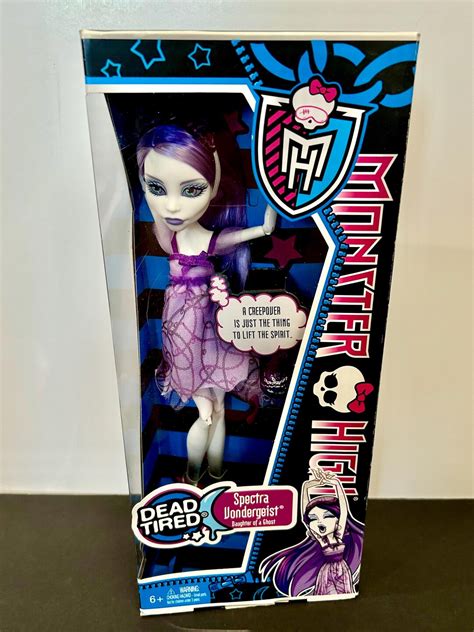 Monster High Spectra Vondergeist G1 Doll Dead Tired Spectra Mattel