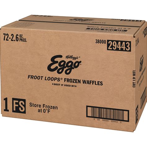 Kelloggs® Eggo® Froot Loops® Waffles Made With 17g Whole Grain