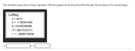 Line Of Best Fit Calculator