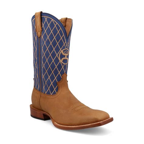 Twisted X Mens Inca Gold And Twilight Blue Hooey Boot Mhy0036 Russell