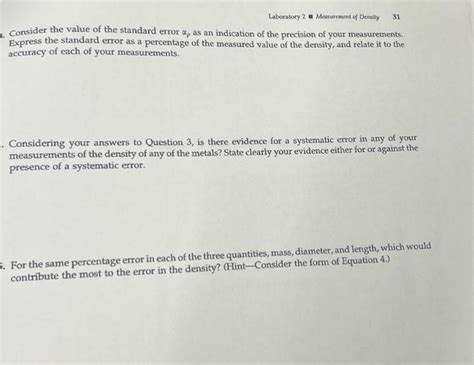 mass data and calculations table zero reading of the
