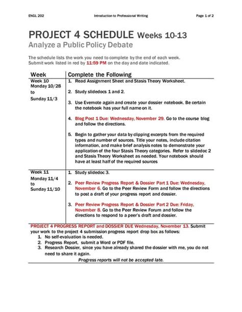 engl102 module 4 schedule spring pdf