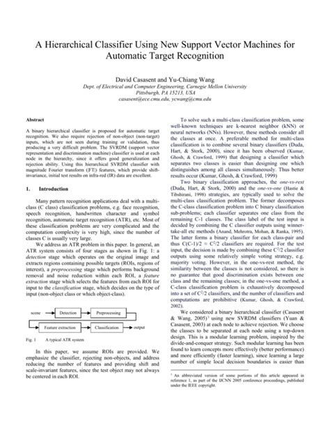 Automatic Target Recognition Using
