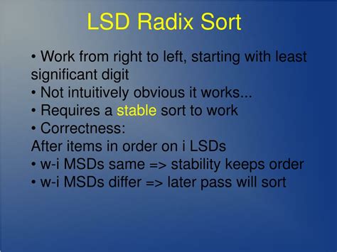 ppt radix sort in data structures and algorithms powerpoint