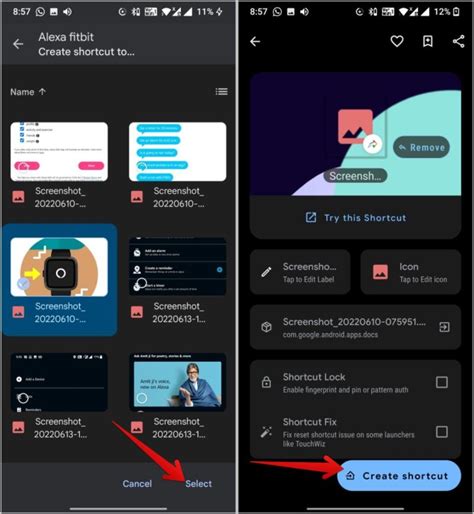 how to add file folder shortcut to android home screen techwiser