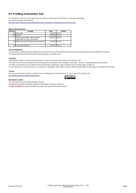 Excel Sheet Download 12377 Ict Planning Method Assessment Tool V2