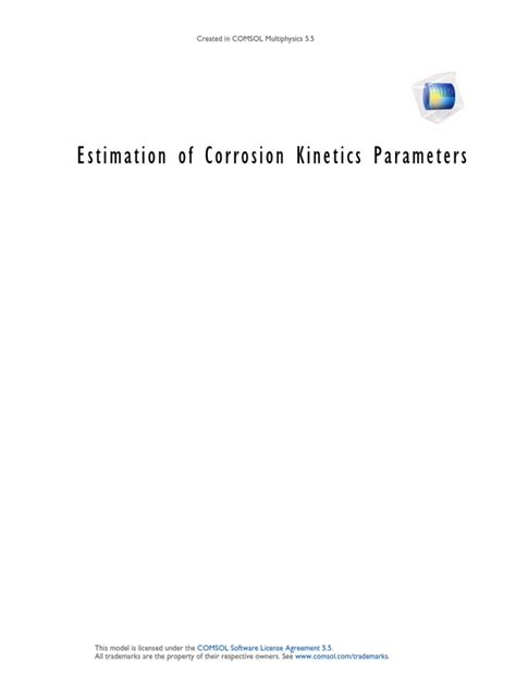 Estimation Of Corrosion Kinetics Parameters Pdf Least Squares