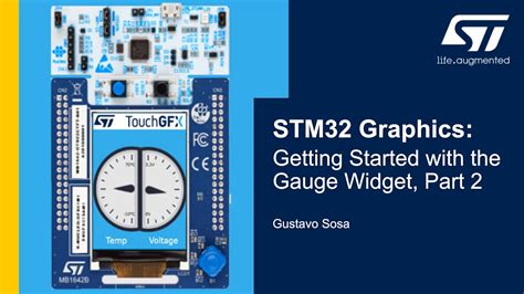 Stm32 Graphics Getting Started With The Gauge Widget Part 2 Youtube