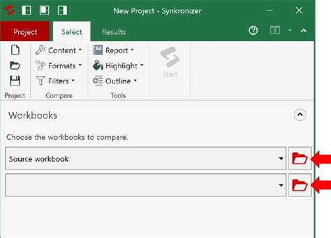 Select The Files You Want To Compare