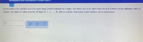 solved permutations and combinations problem type 3 serial