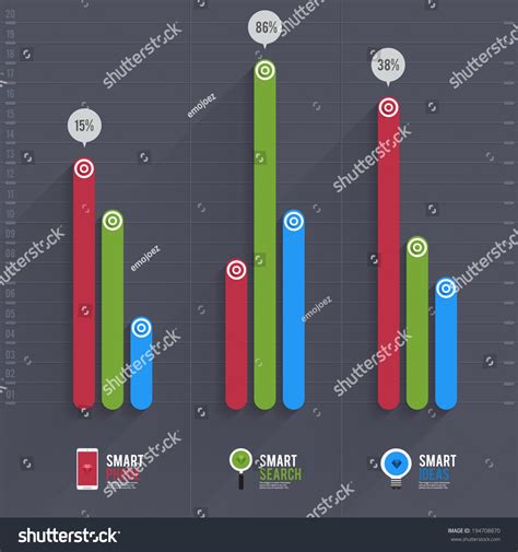 Infographic Arrow Diagram Graph Chart On Stock Vector Royalty Free Shutterstock