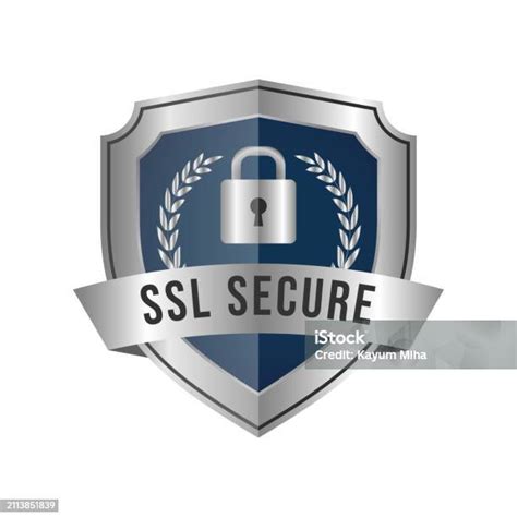 Secure Ssl Encryption Logo Secure Connection Icon Vector Illustration Ssl Certificate Icon
