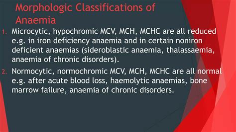Definition And Classification Of Anaemia Pptx