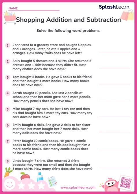 2nd grade math multi step word problems worksheets free and printable