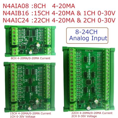 8 24ch 4 20ma To Rs485 Current Analog Input Collector Module Modbus Rtu