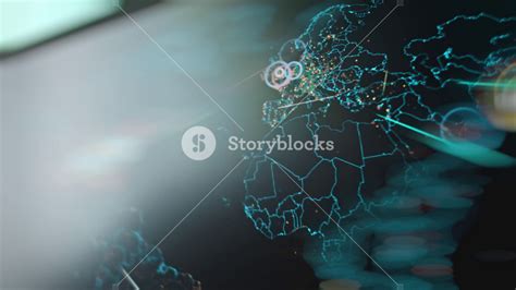 Hacking Attack On World Map Moment Stock Image Sbi 351443631