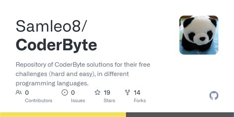 GitHub Samleo CoderByte Repository Of CoderByte Solutions For Their Free Challenges Hard