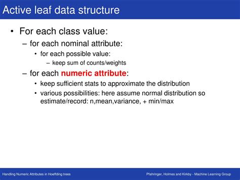Ppt Handling Numeric Attributes In Hoeffding Trees Powerpoint