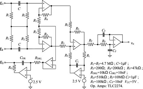 17 A Simple But Complete Ac Coupled Biopotential Amplifier For Download Scientific Diagram