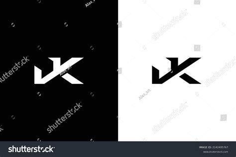 Jk Initials Monogram Letter Text Alphabet Stock Vector Royalty Free 2142495767 Shutterstock